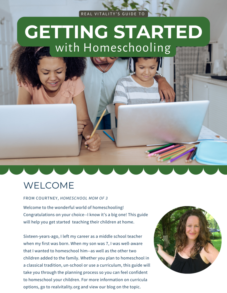 Getting Started with Homeschooling-Free Guide - REAL VITALITY